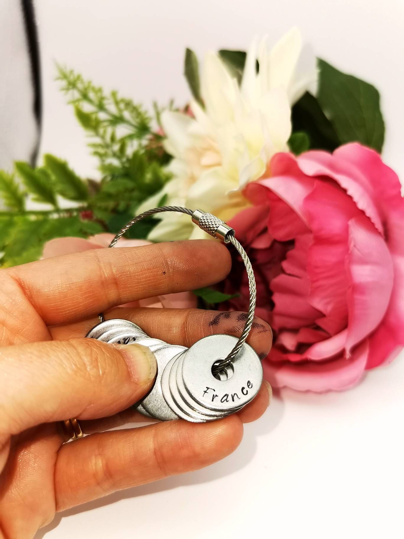 Travel Keychain Gift for Traveller Travel Rings Traveller - Etsy UK