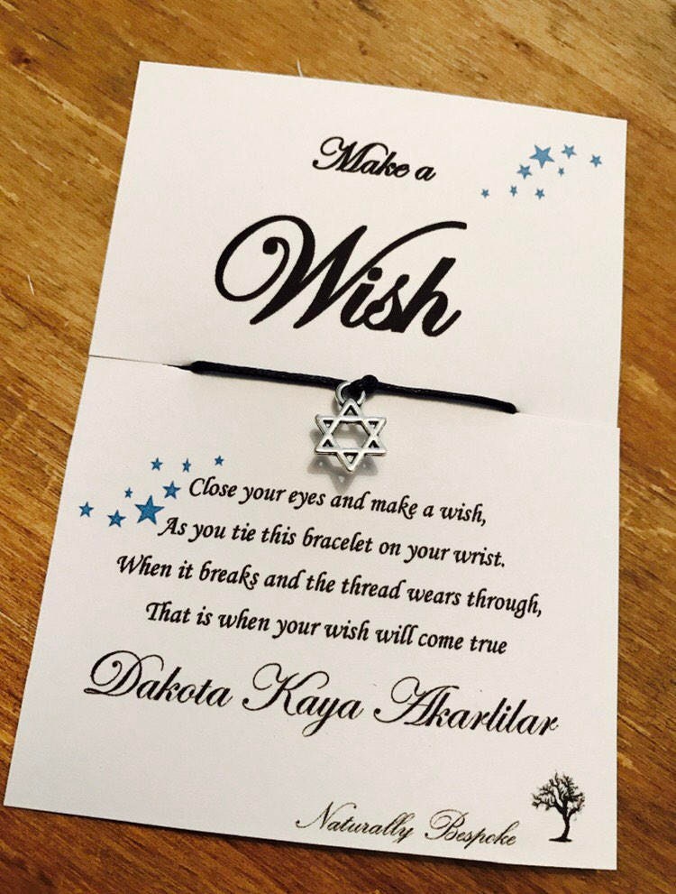 Bar Mitzvah Bat Mitzvah bat mitzvah gift Jewish wish | Etsy