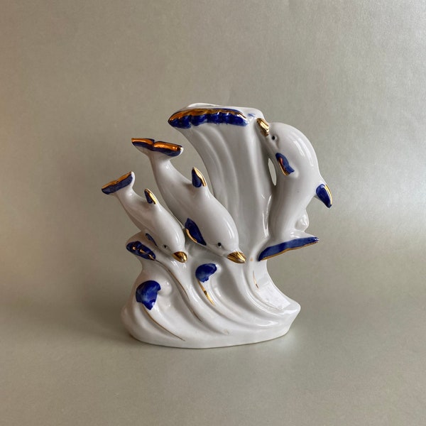 Porcelain Dolphin - Etsy