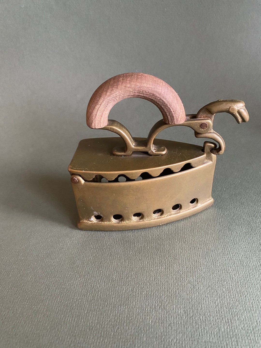 Vintage Miniature Brass Iron Box Figurine Kitchen Decor - Etsy