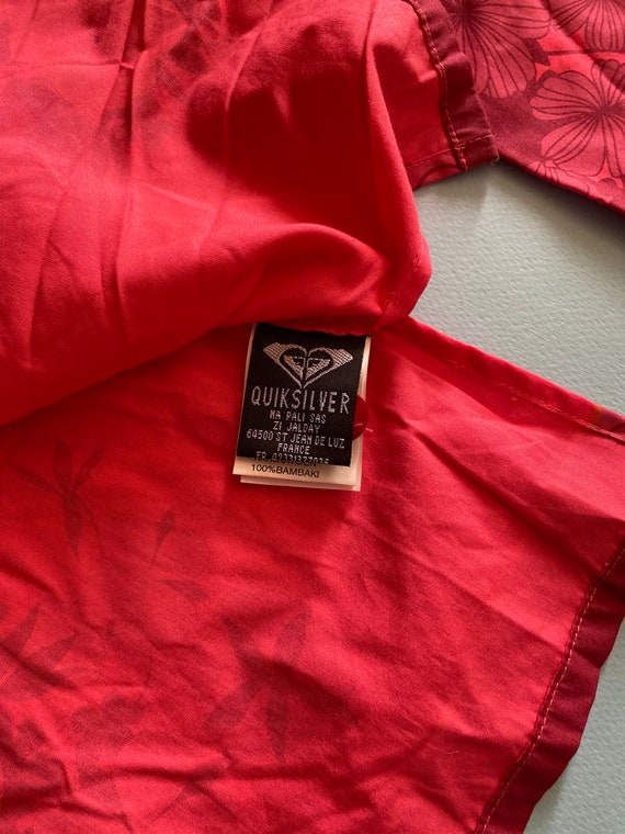 90s Quicksilver Jacket Pink Floral Blouse Vintage De… - Gem
