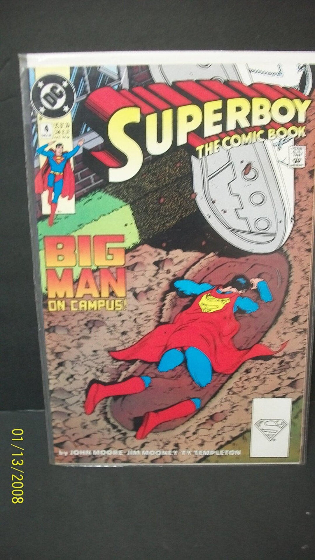 Superboy The Comic Book 4 2nd Series Superboy Vs Big Man On Campus Vf