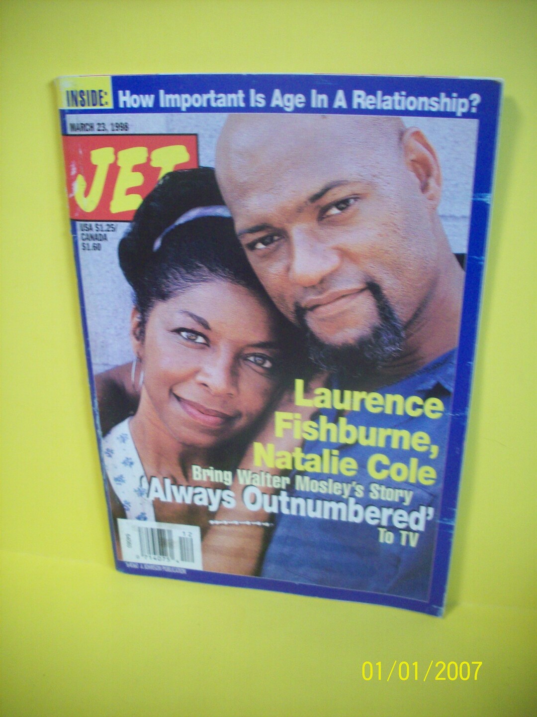 Laurence Fishburne, Natalie Cole Jet Magazinemarch 23, 1998 Vintage ...