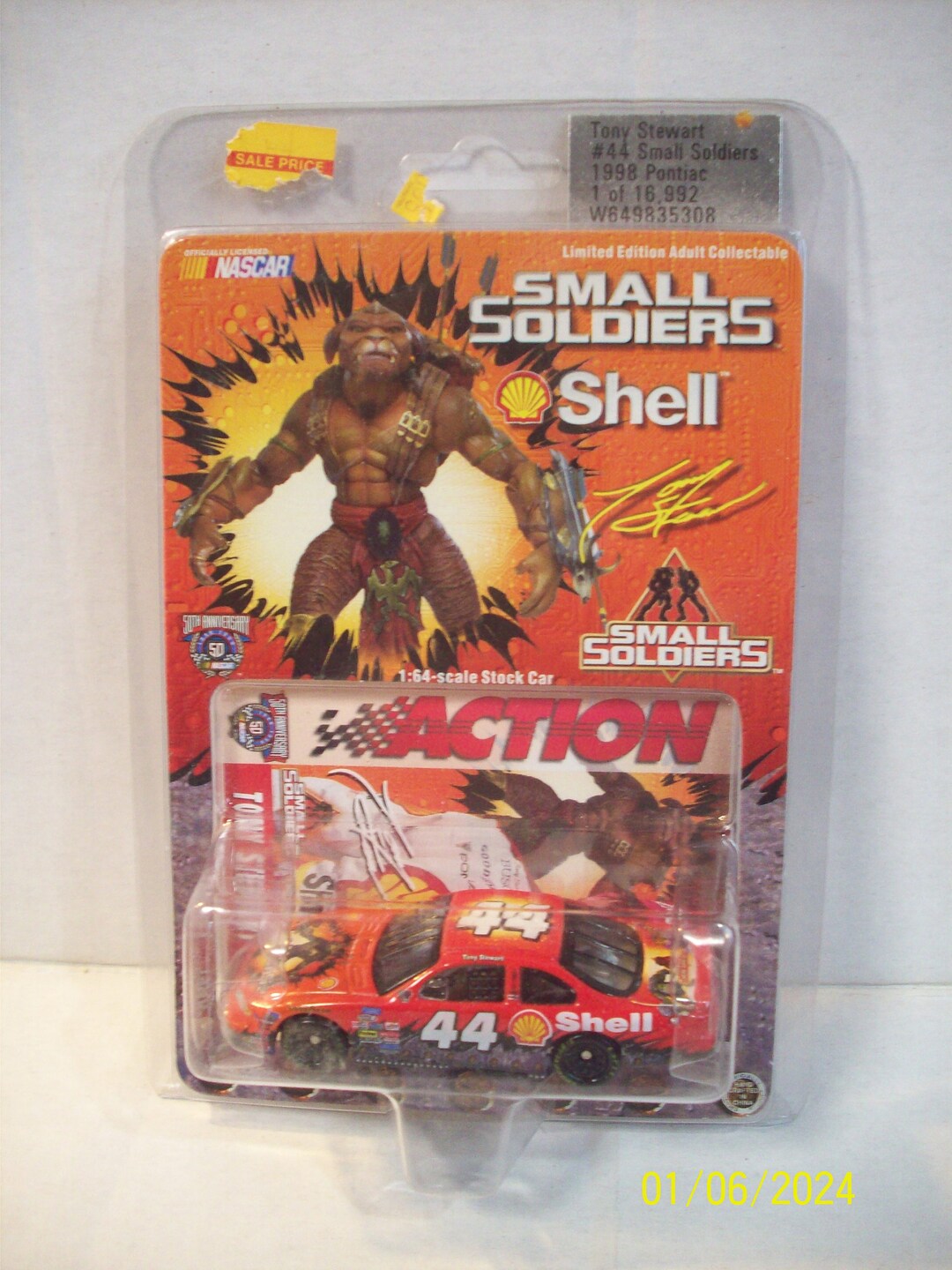 Tony Stewart Small Soldiers Action Racing 44 Shell 1998 Pontiac Ltd Ed ...
