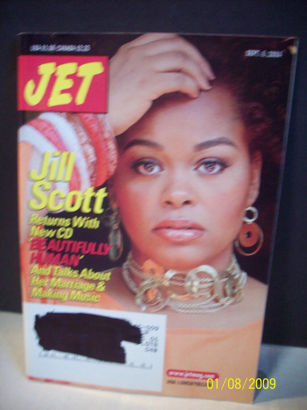 Jill Scott Jet Magazine Sept 6 ,2004 Vintage African American Magazine ...