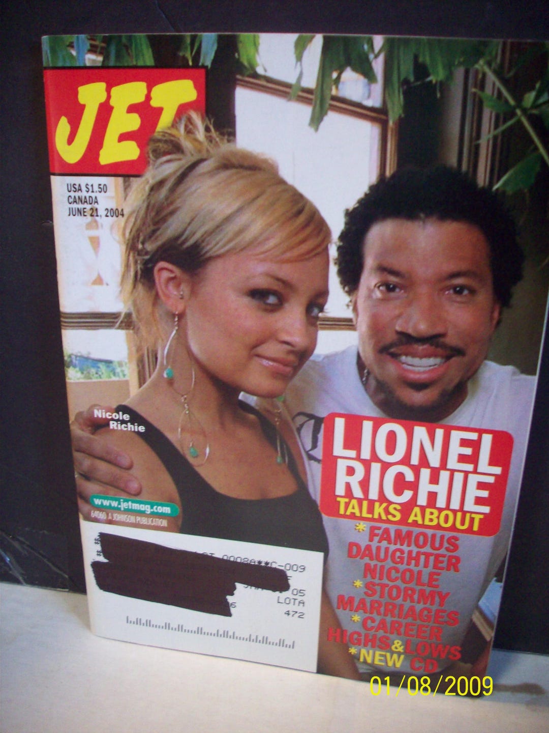 Lionel and Nicole Ritchie Jet Magazine June 21 ,2004 Vintage African ...