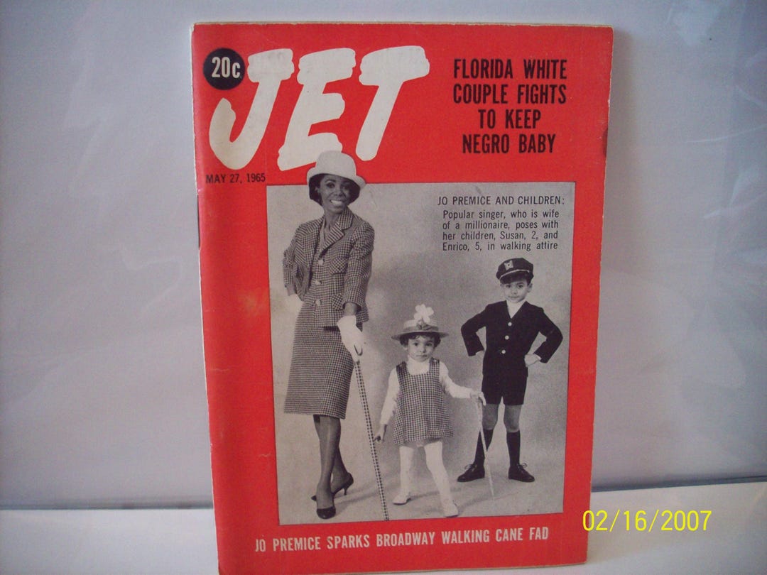 Jo Premice and Children Jet Magazine May 27,1965 Vintage African ...