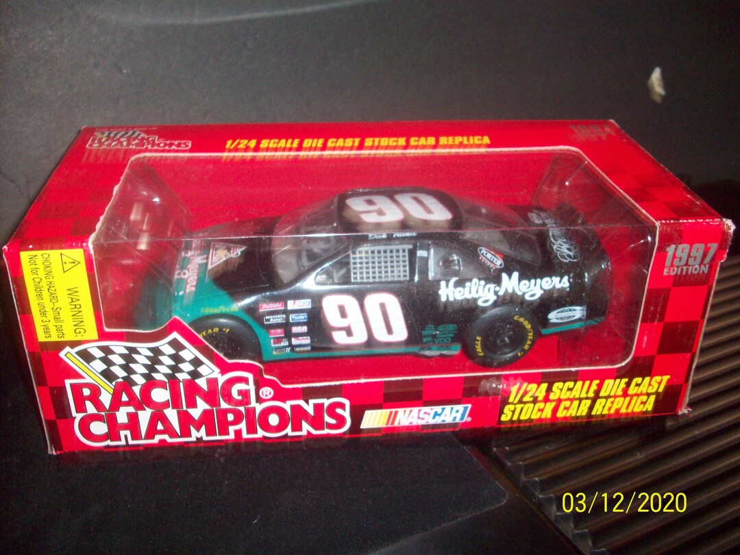 Nascar Dick Trickle #90 Helig-meyer Racing Champions Blk/green Ford ...