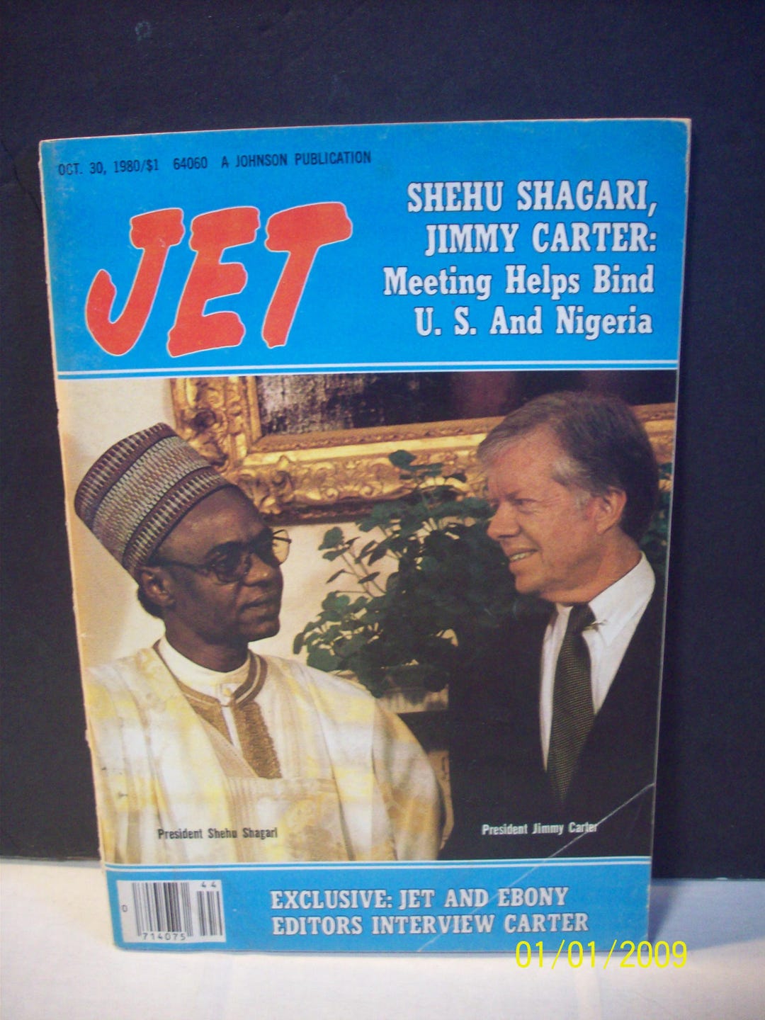Jimmy Carter and Nigerian Leader Jet Magazine Oct 30,1980 Vintage ...