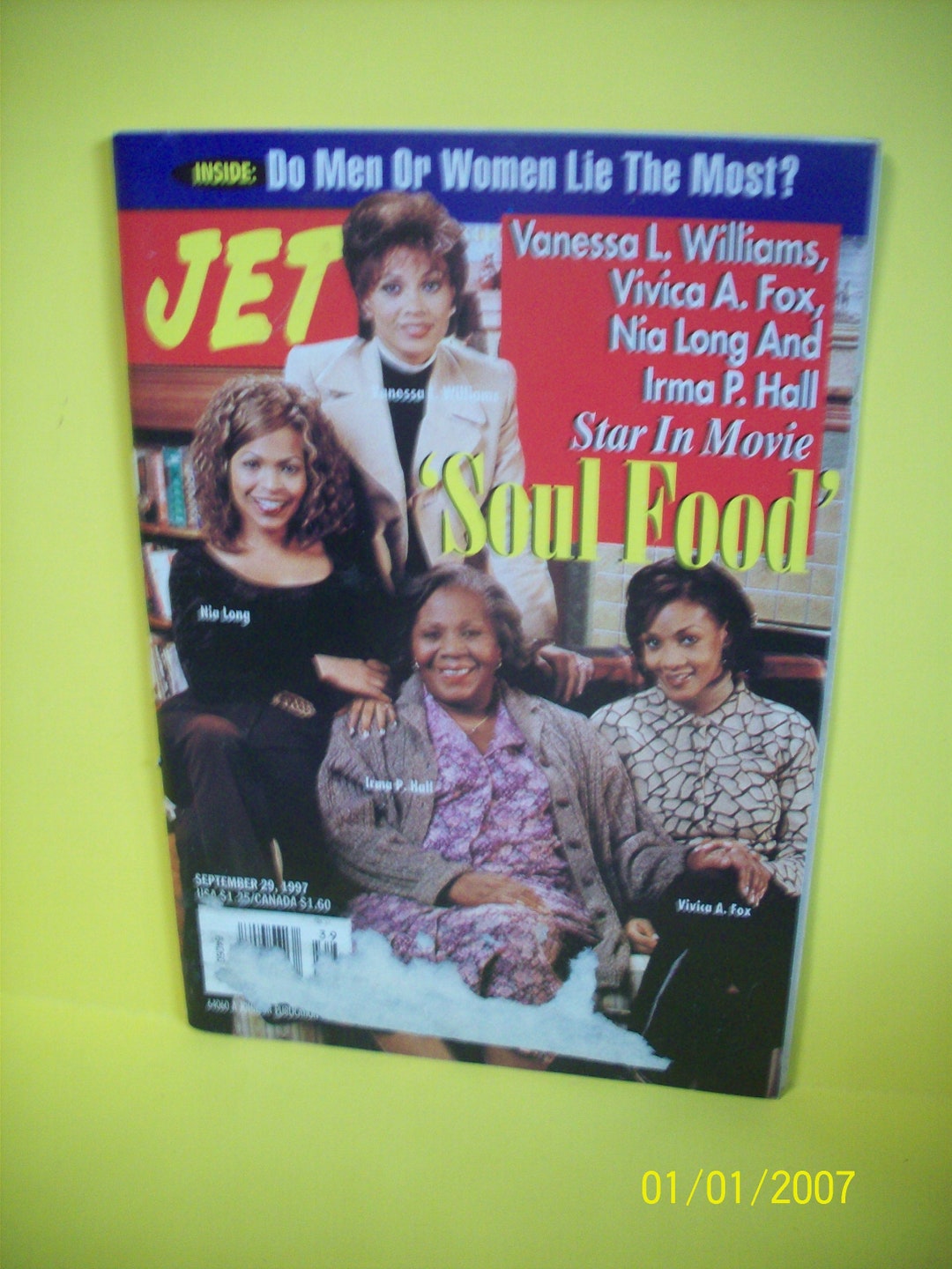 Soul Food Movie Cast Jet Magazine Sept 29,1997 Bad Cover Tear Vintage ...