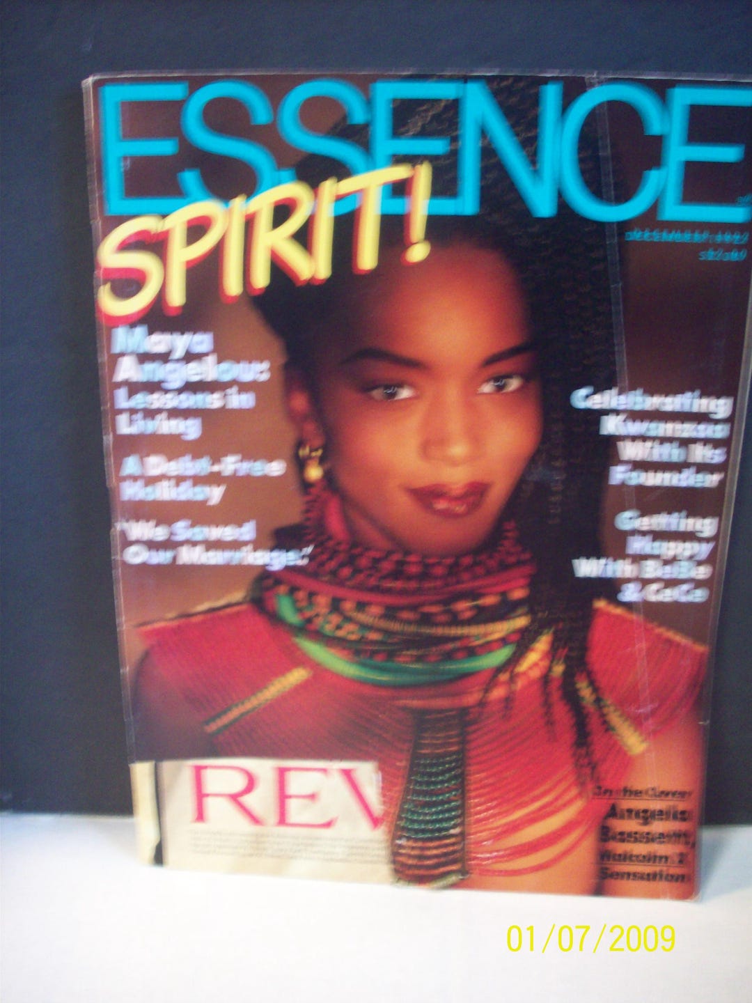 Essence Magazines Angela Bassett on Cover Dec 1992 Today's Black Woman ...