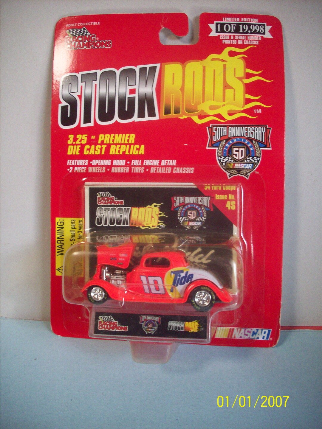 Ricky Rudd NASCAR Stock Rods 4S Tide 10 34 Ford Coupe Orange/white ...