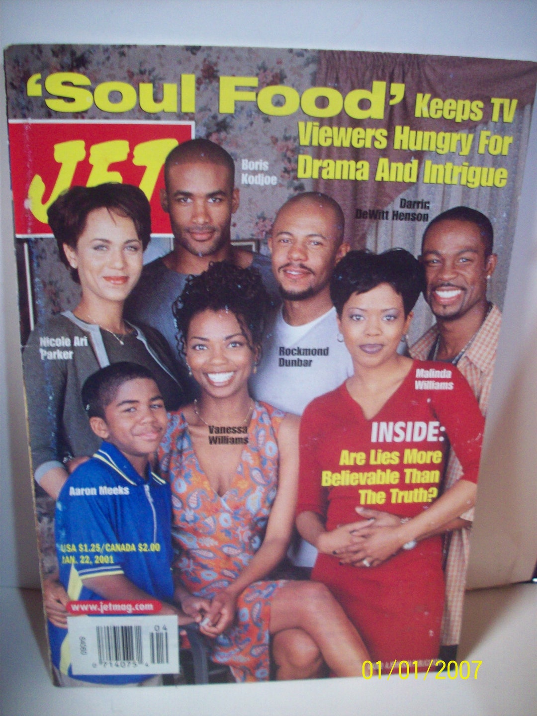 Soul Food Keeps TV Viewers Hungry Jet Magazine Jan 22 ,2001 Vintage ...