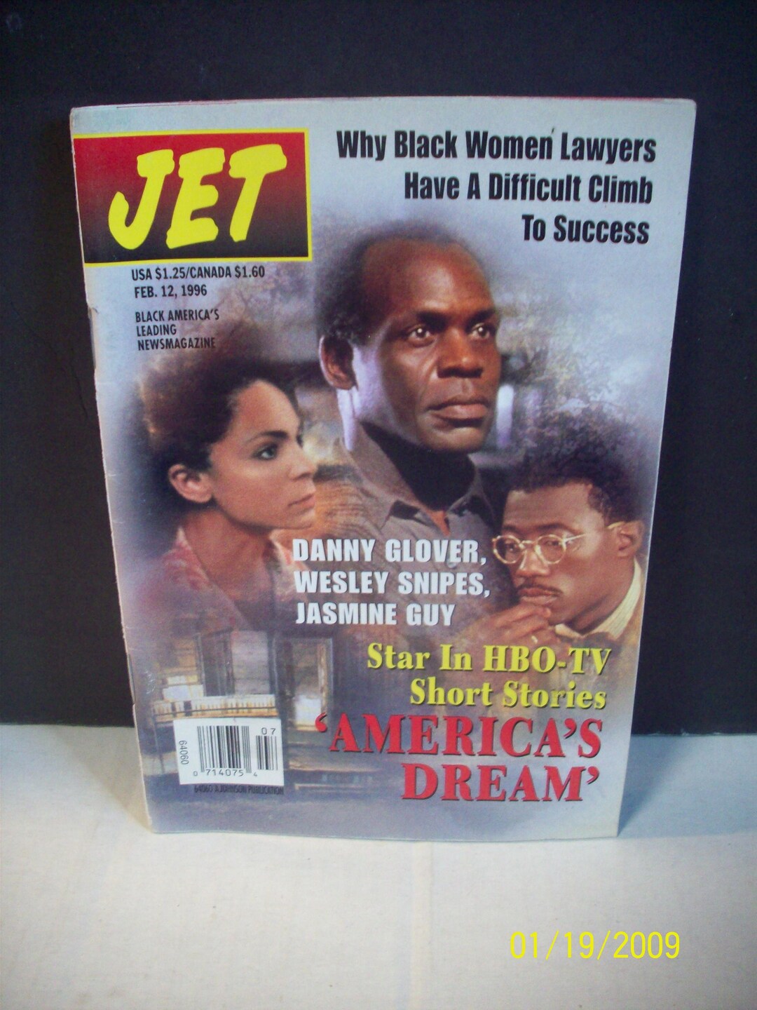 Danny Glover Wesley Snipes,jasmine Guy Jet Magazine Feb 12,1996 Vintage ...