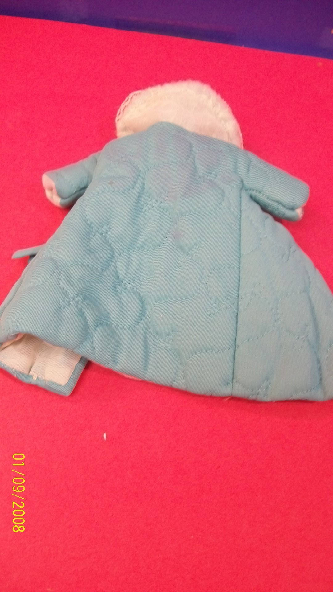 Vintage Barbie Blue House Coat Robe White Lace Trim for 12" Doll ...