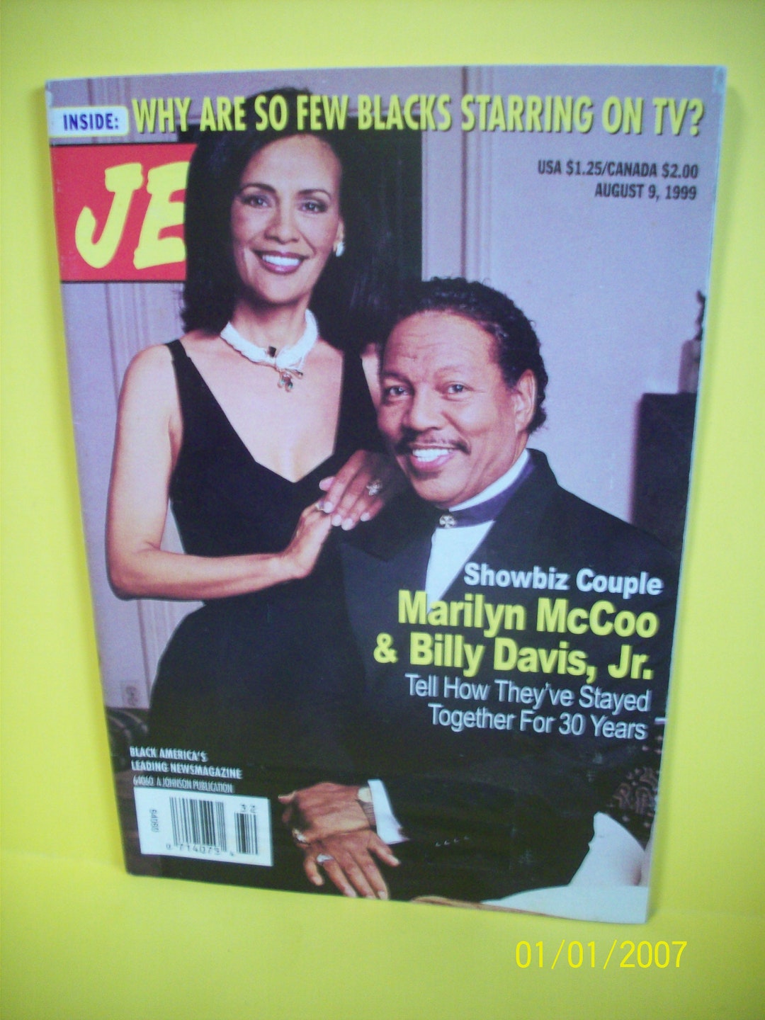 Marilyn Mccoo Billy Davis 30 Years Jet Magazine Aug 9,1999 Vintage ...