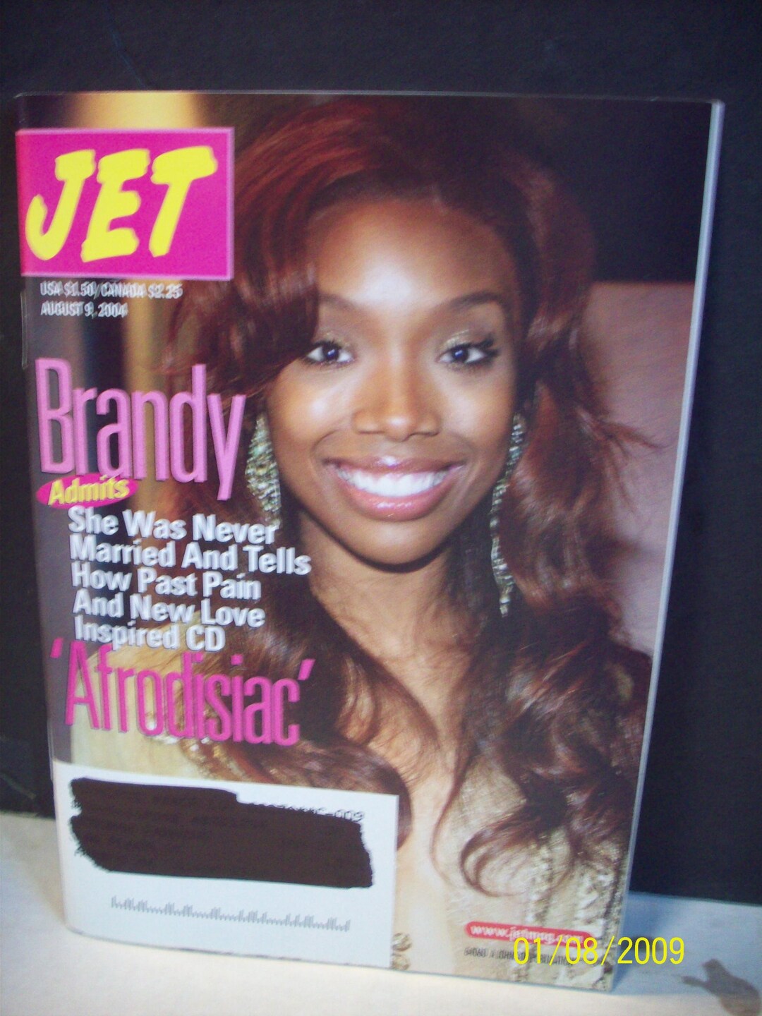 Brandy on Cover Jet Magazine August 9, 2004 Vintage African American ...