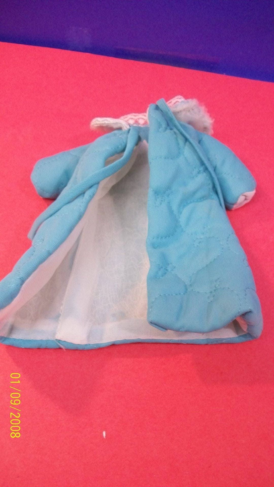 Dolls Toys & Games Toys Vintage Barbie Blue House Coat Robe White Lace ...