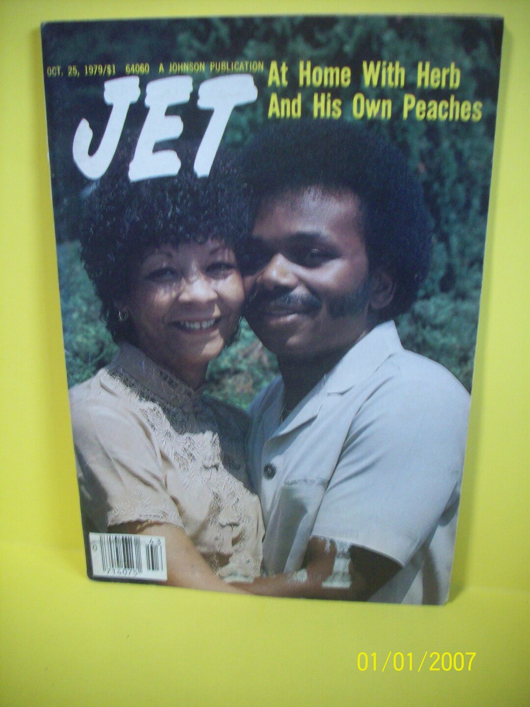 Disco Soul Singer Herb and Wife on Cover Vintage Jet Magazine Oct 25 ...