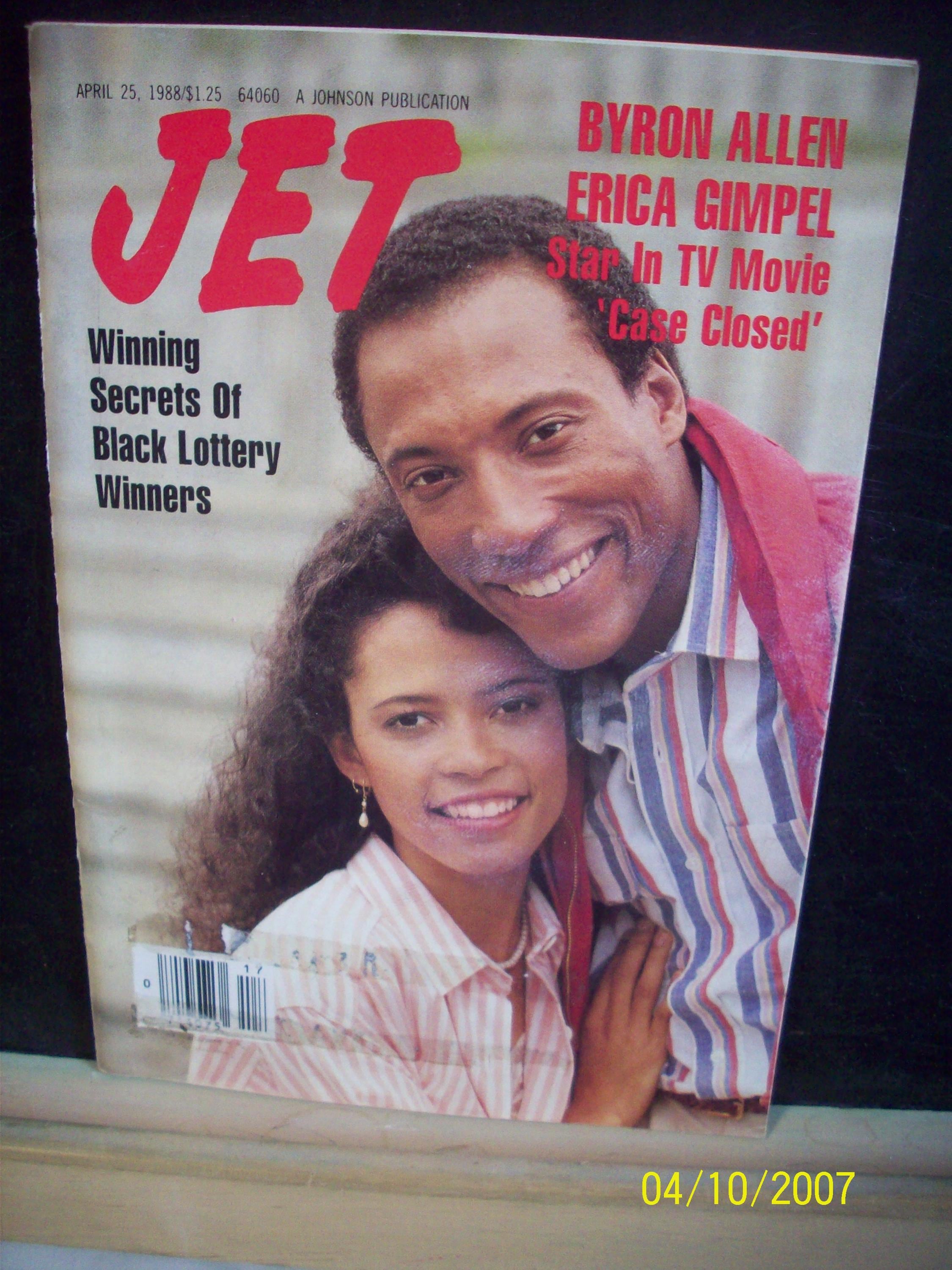 Byron Allen and Erica Gimpelon Cover Jet Magazine April 25,1988 Vintage ...