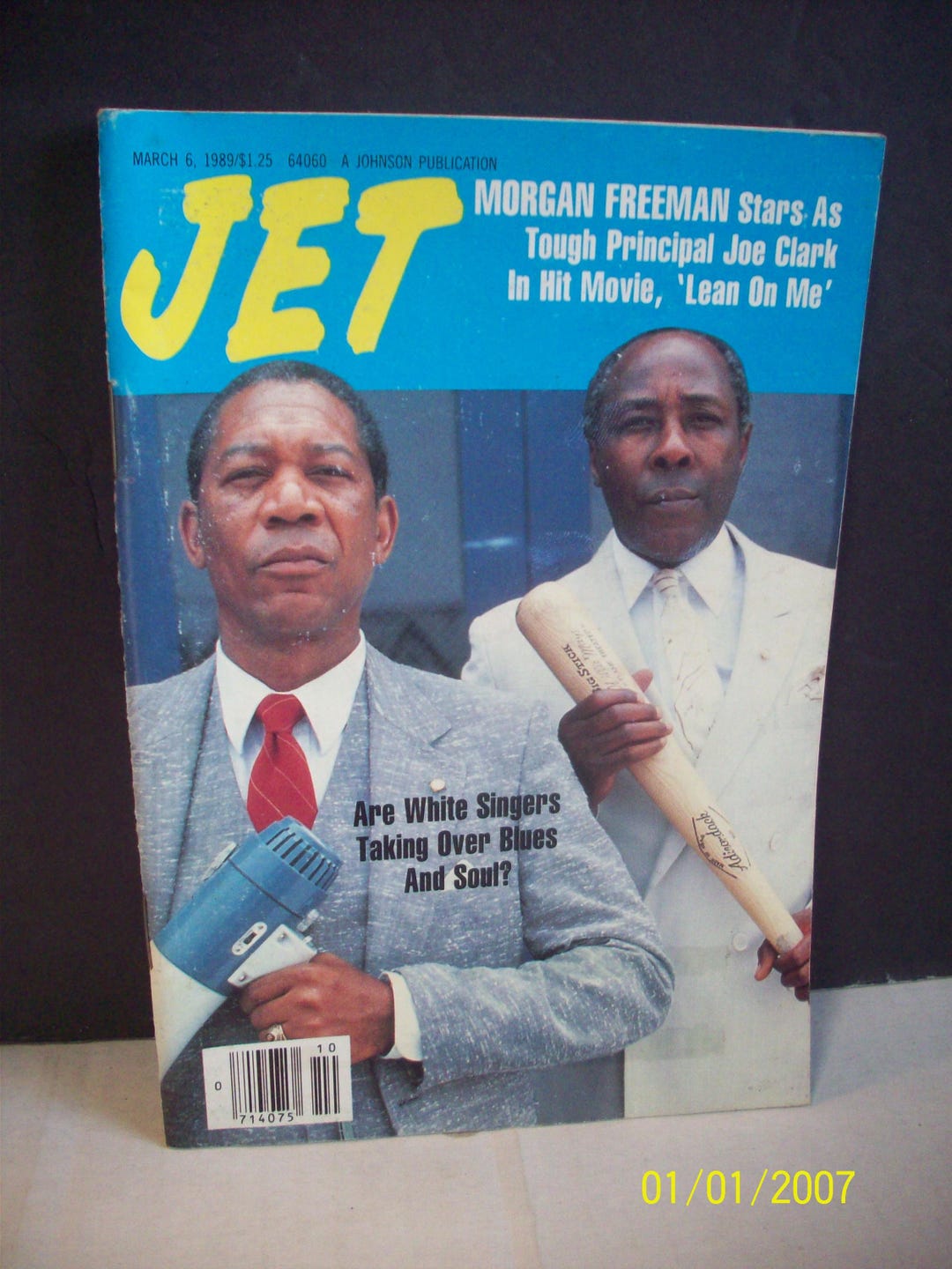 Morgan Freeman Lean on Me Movie on Cover Jet Magazine March 6,1989 ...