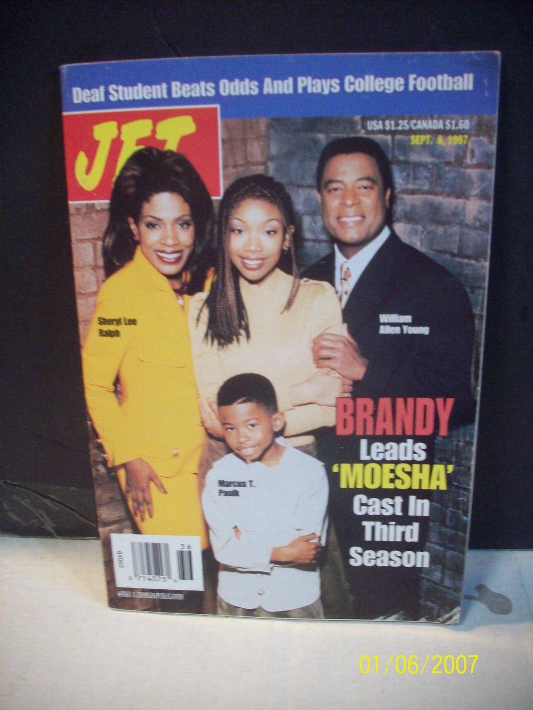 Brandy Leads Moesha Cast 3rd Season Jet Magazine Sept 8,1997 Vintage African American Magazine ...