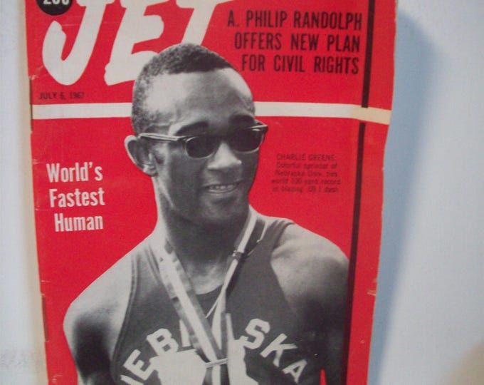Charlie Greene Sprinter Jet Magazine July 6,1967 Vintage African ...