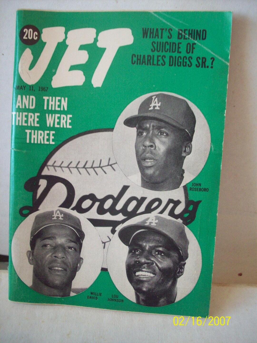 Black Dodgers Baseball Players Jet Magazine May 11,1967 Vintage African ...