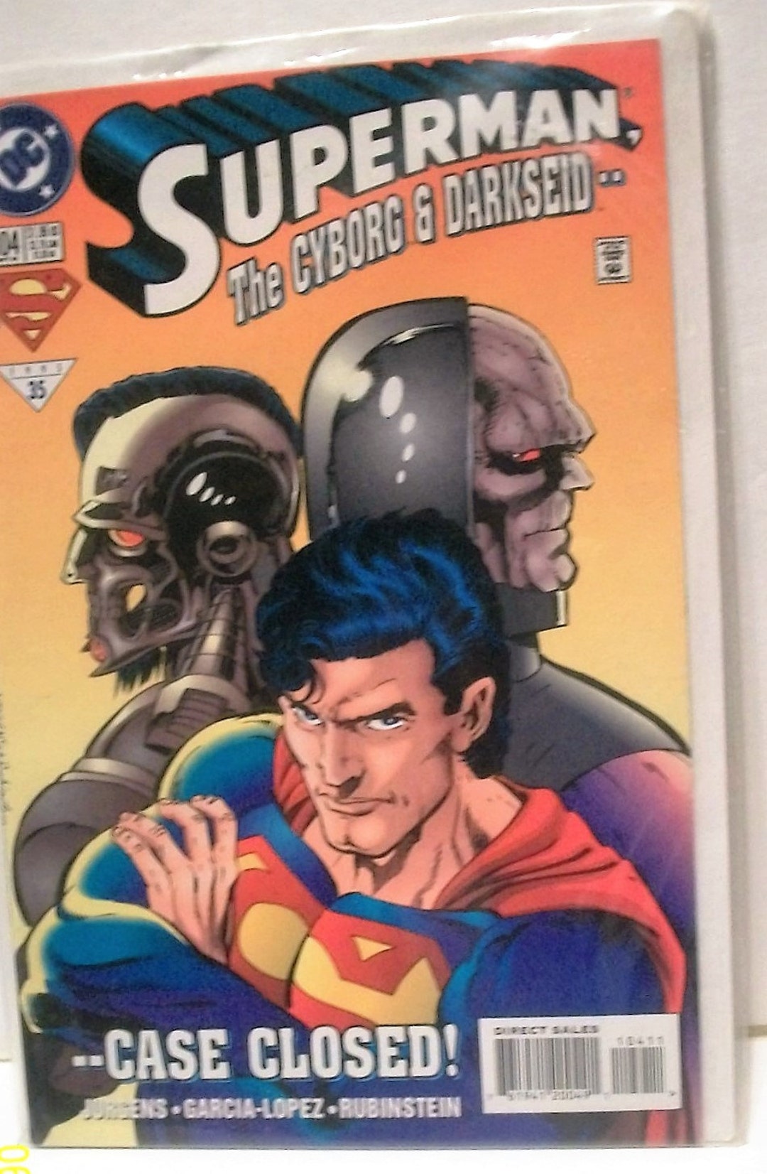 Superman 104 the Cyborg and Darkseid VF-NM Unread Vintage DC Comic Book 1995 - Etsy