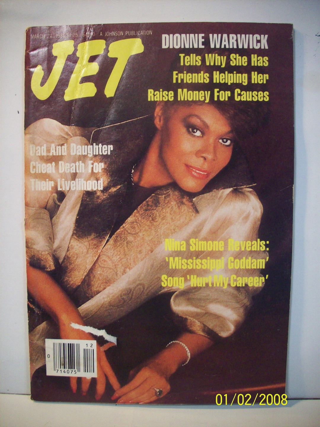 Dionne Warwick Vintage Jet Magazine March 24, 1986 Weekly African ...