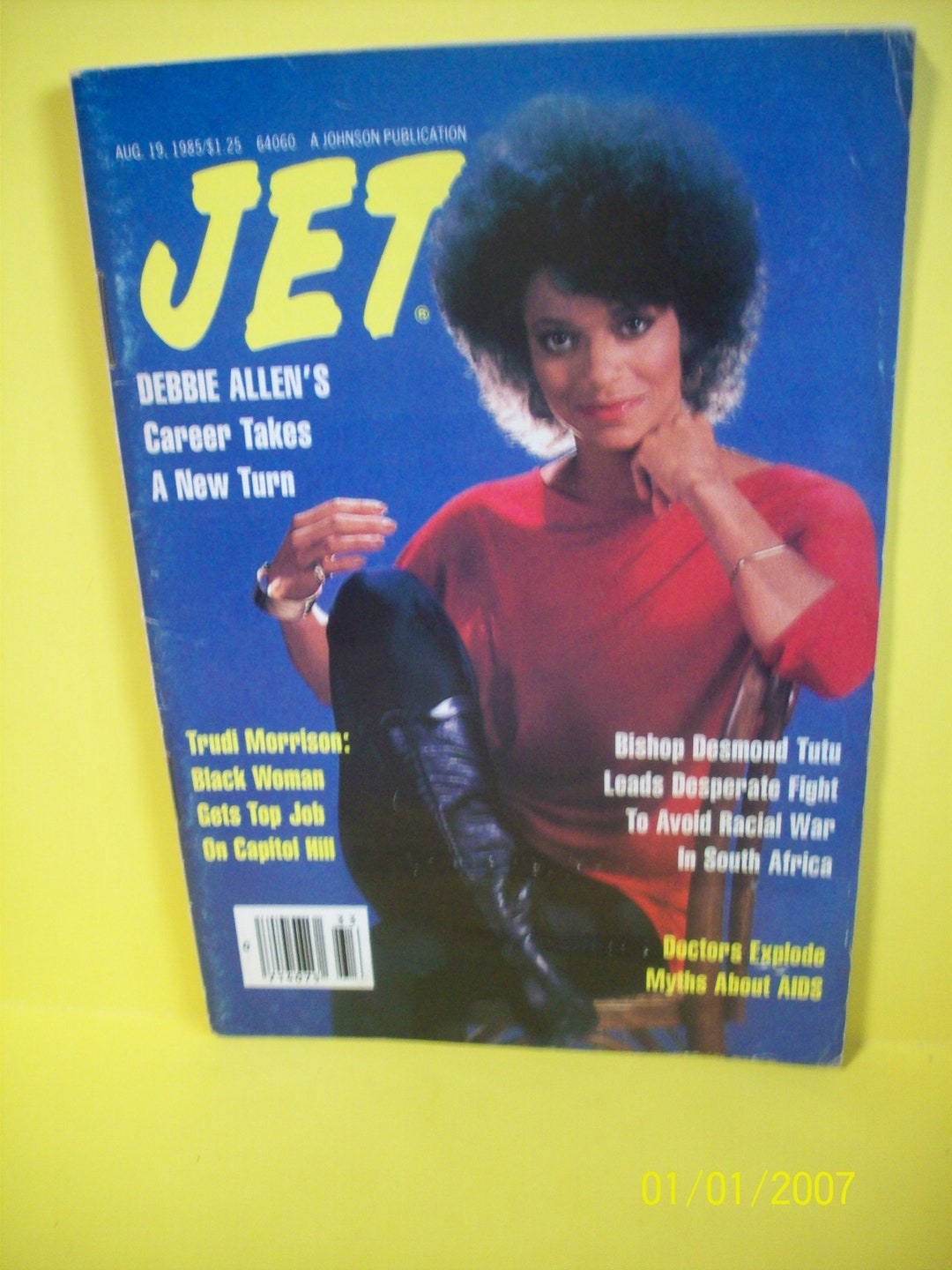 Debbie Allen of Fame TV Show on Cover Jet Magazine Aug 19,1985 Vintage ...