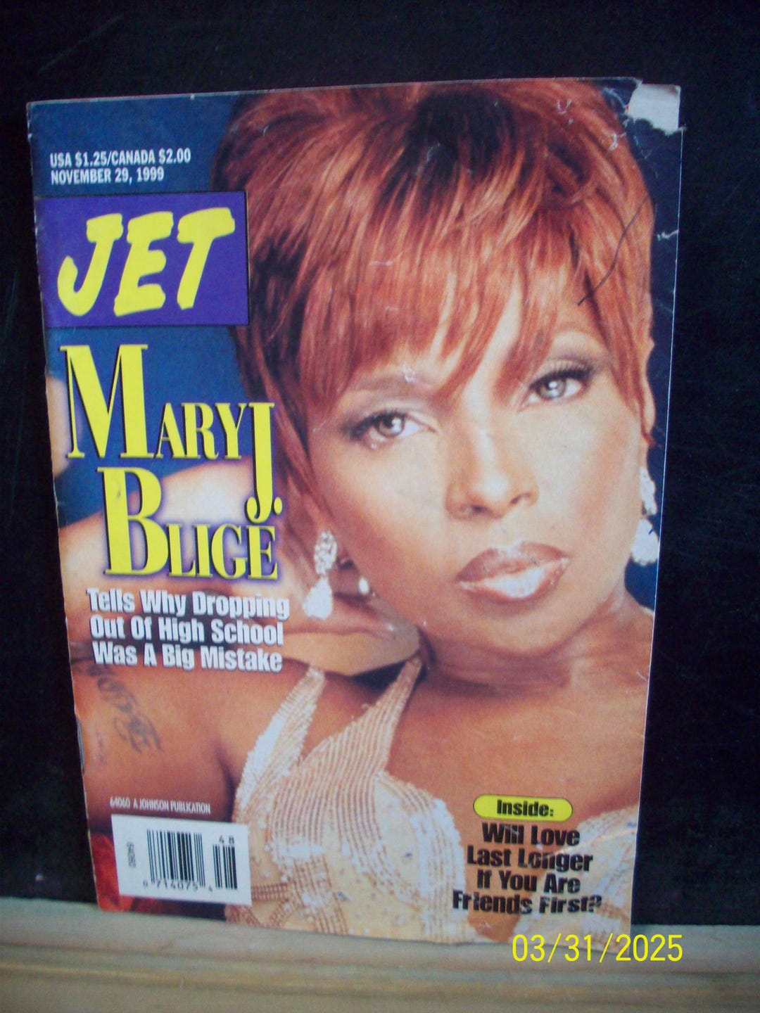 Mary J Blige High School Big Mistake Jet Magazine Nov 29,1999 Vintage ...