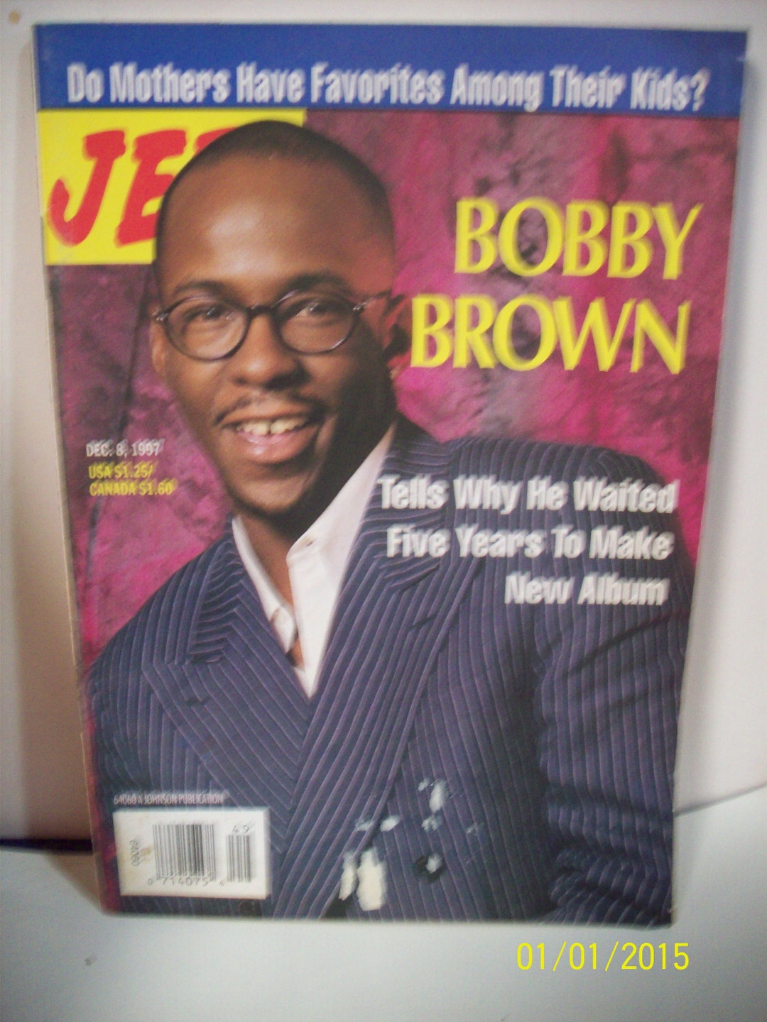 Bobby Brown Five Year Wait New Albumdec 8,1997 Jet Magazine Vintage ...