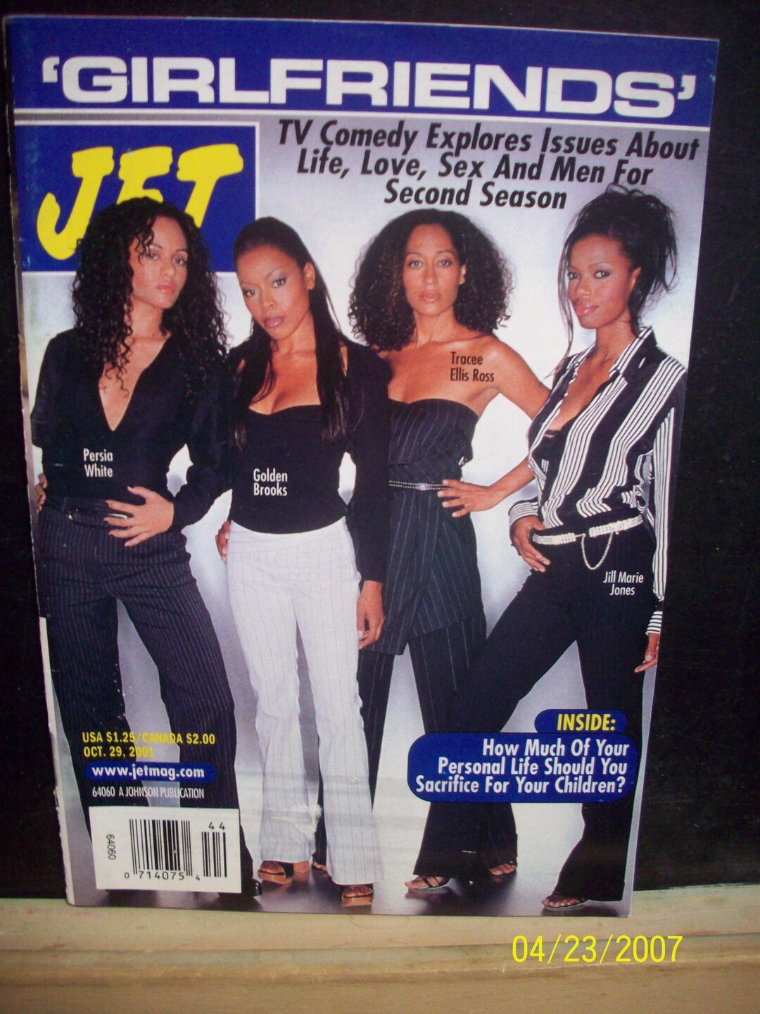 Girlfriends Cast 2nd Season Jet Magazine Oct 29r 8 ,2001 Vintage ...