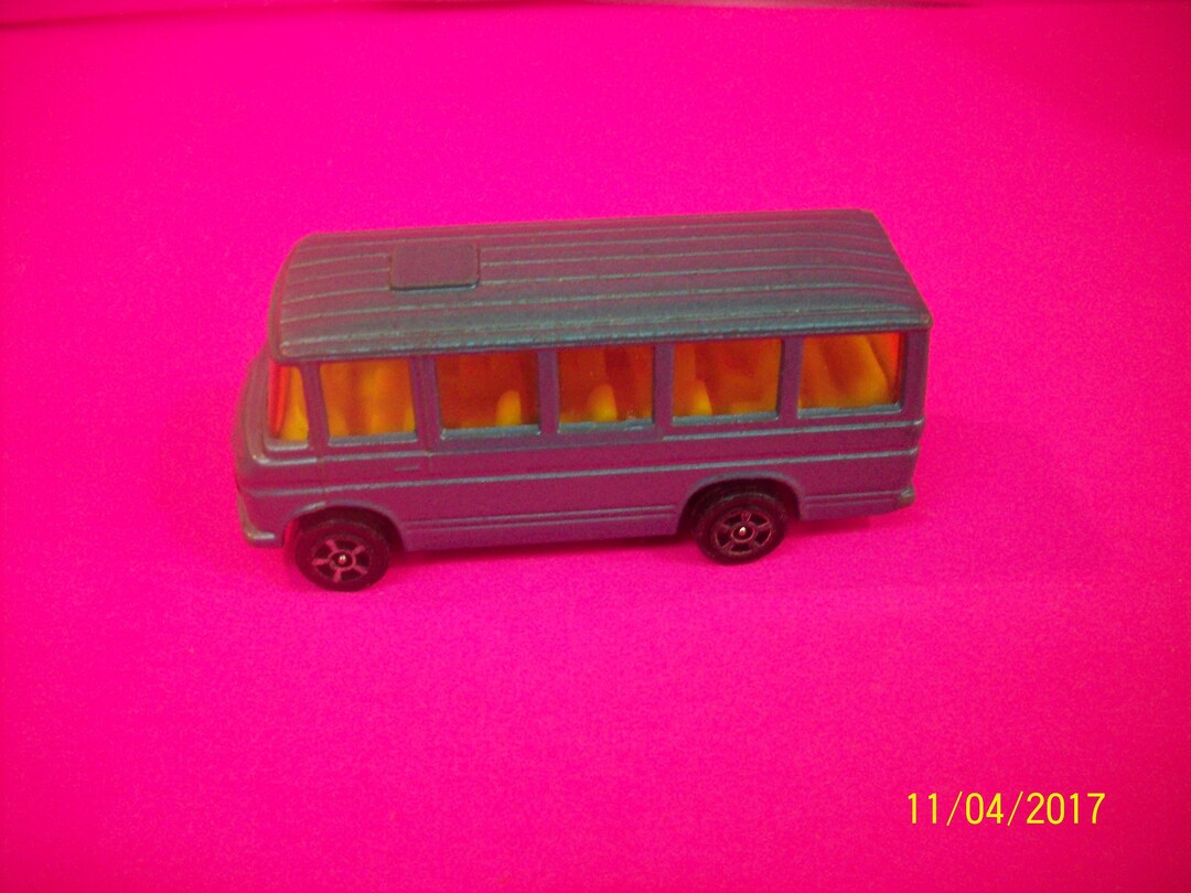 Vintage Corgi Junior Mercedes Benz Bus Steel Blue 1/64 Diecast Bus Made ...