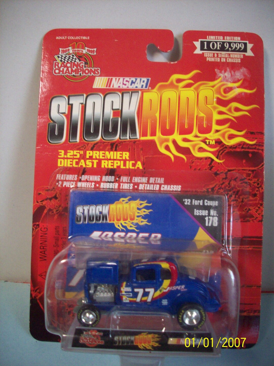 NASCAR Stock Rods #178 Robert Pressley #77 32 Ford Coupe 1999 Racing ...