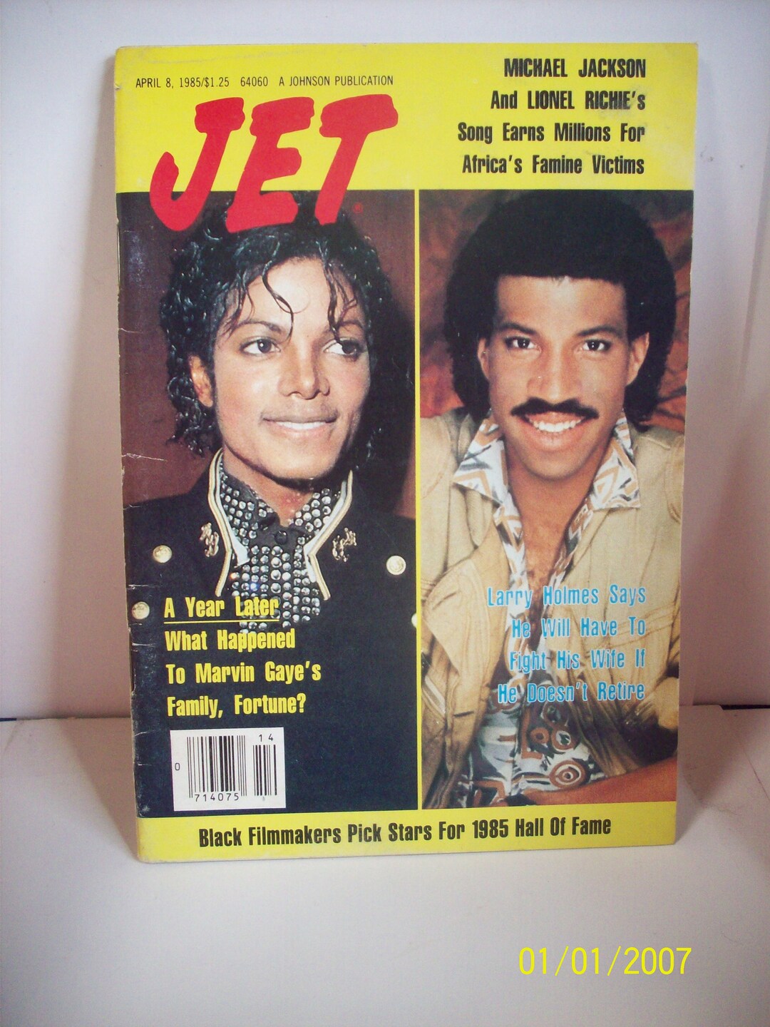 Michael Jackson and Lionel Ritchie Cover Jet Magazine April 8,1985 ...