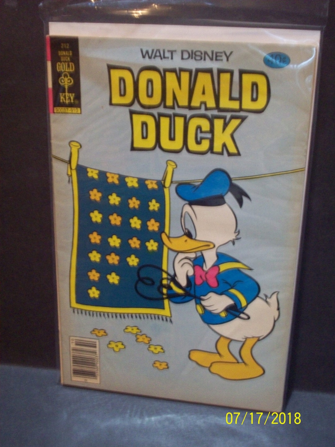 Walt Disney Donald Duck Gold Key 212 Donald Duck Beating Rug Vg-vfine ...