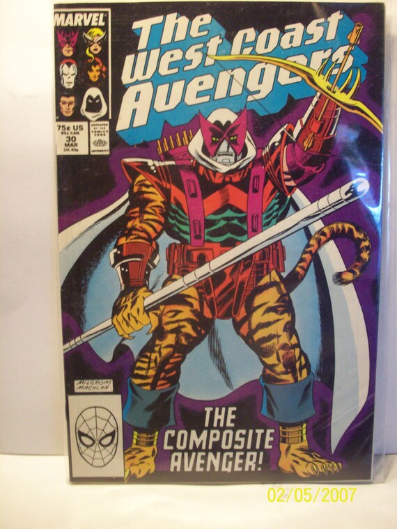 West Coast Avengers 30 the Composite Avenger VF-NM Cond | Etsy