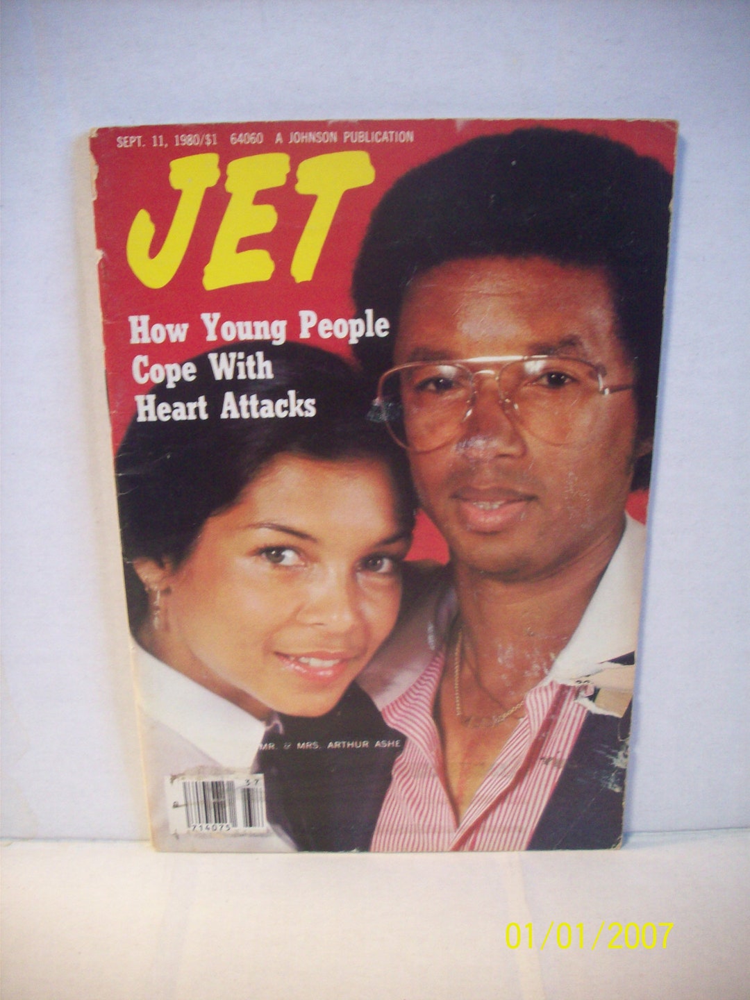 Arthur Ashe and Wife Jet Magazine Sept 11, 1980 Vintage African ...
