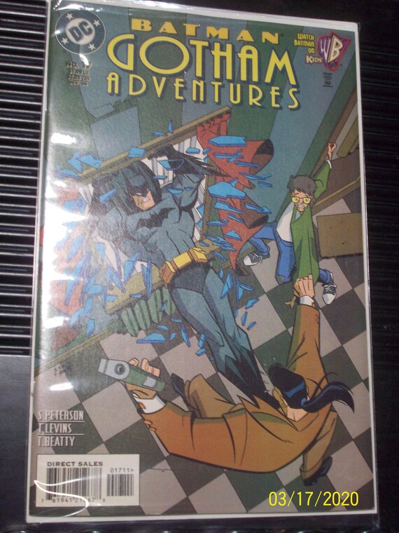 Batman Gotham Adventures 17 Batman Crashing Thru Window VF-NM | Etsy