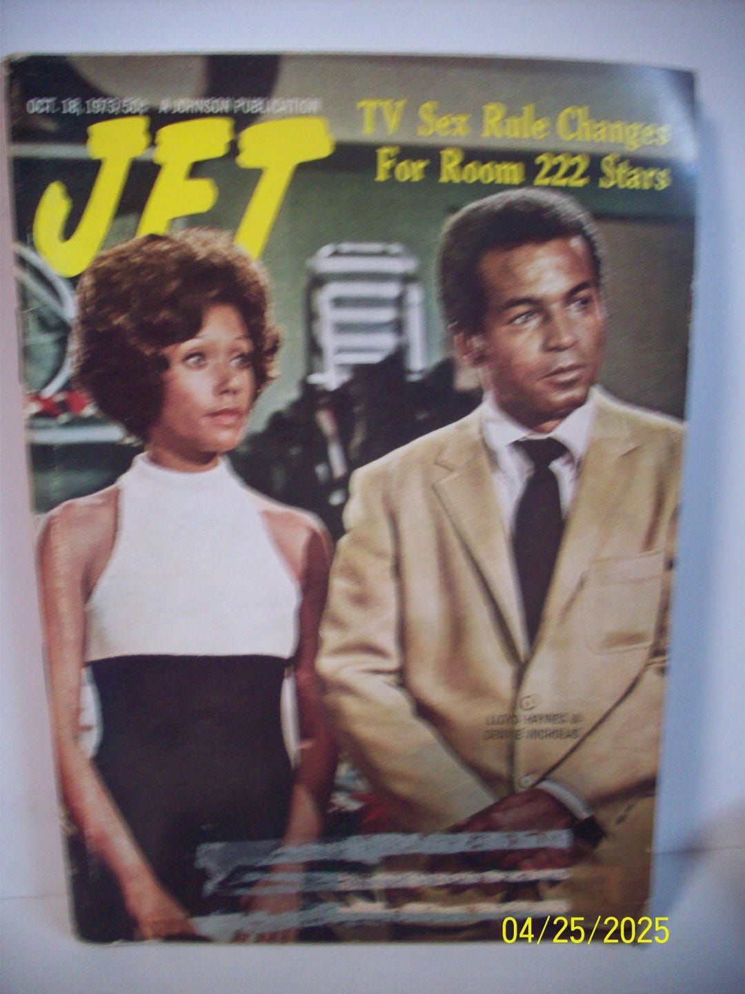Denise Nicholas Lloyd Haynes Room 222 TV Jet Magazine Oct 18,1973 ...
