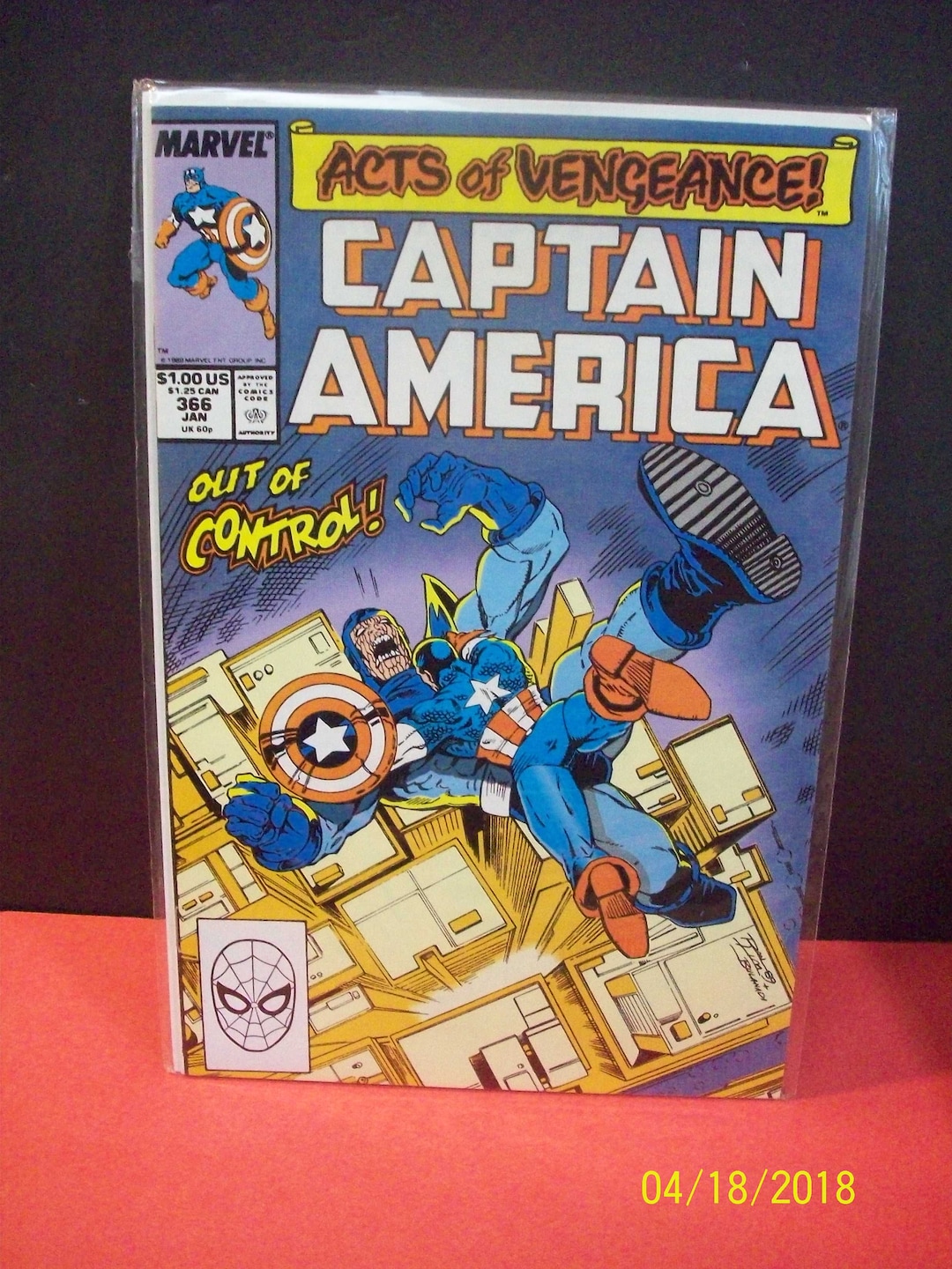 Captain America #366 Cap Vs the Controller, Red Skull, Acts of ...