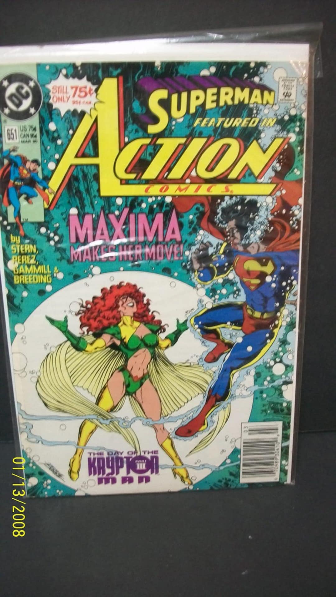 Superman Featured in Action Comics #651 Maxima Makes Her Move VF-NM ...
