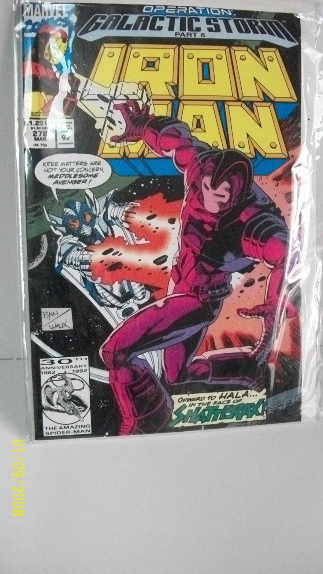Iron Man 278 Shatterax Operation Galactic Storm Part 6 VF-NM Unread ...