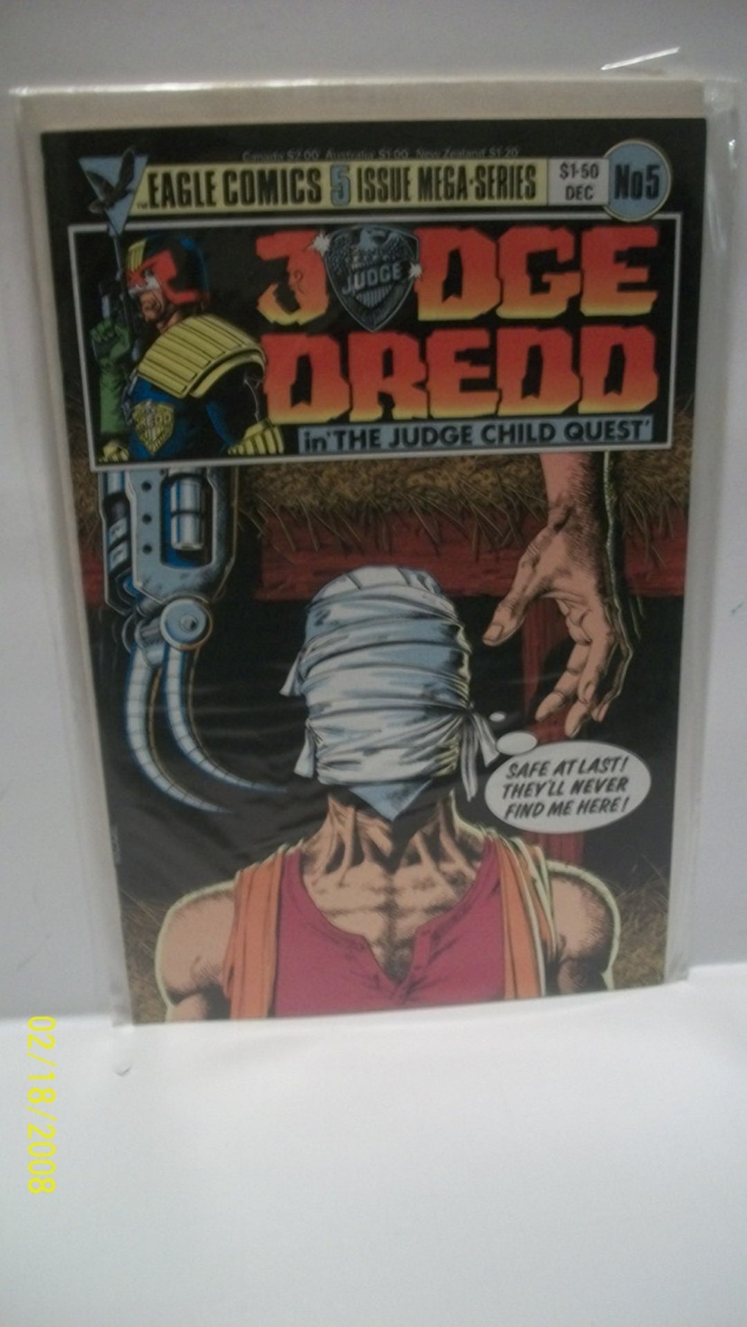 Judge Dredd the Judge Child Quest #5 1984 Eagle Comics VF-NM 5 of 5 ...