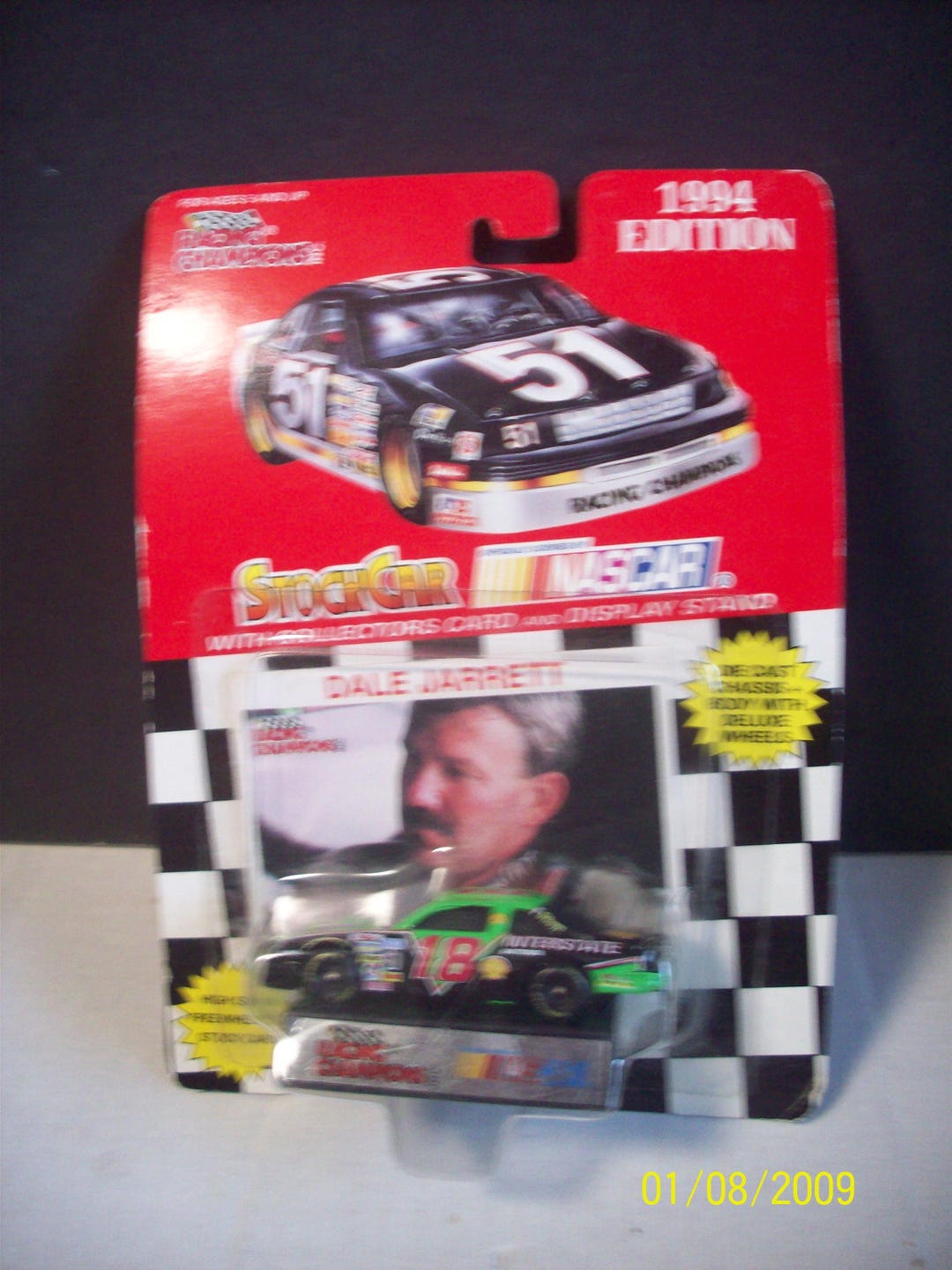 Dale Jarrett NASCAR Stock Car Interstate Battery #18 1994 Racing ...