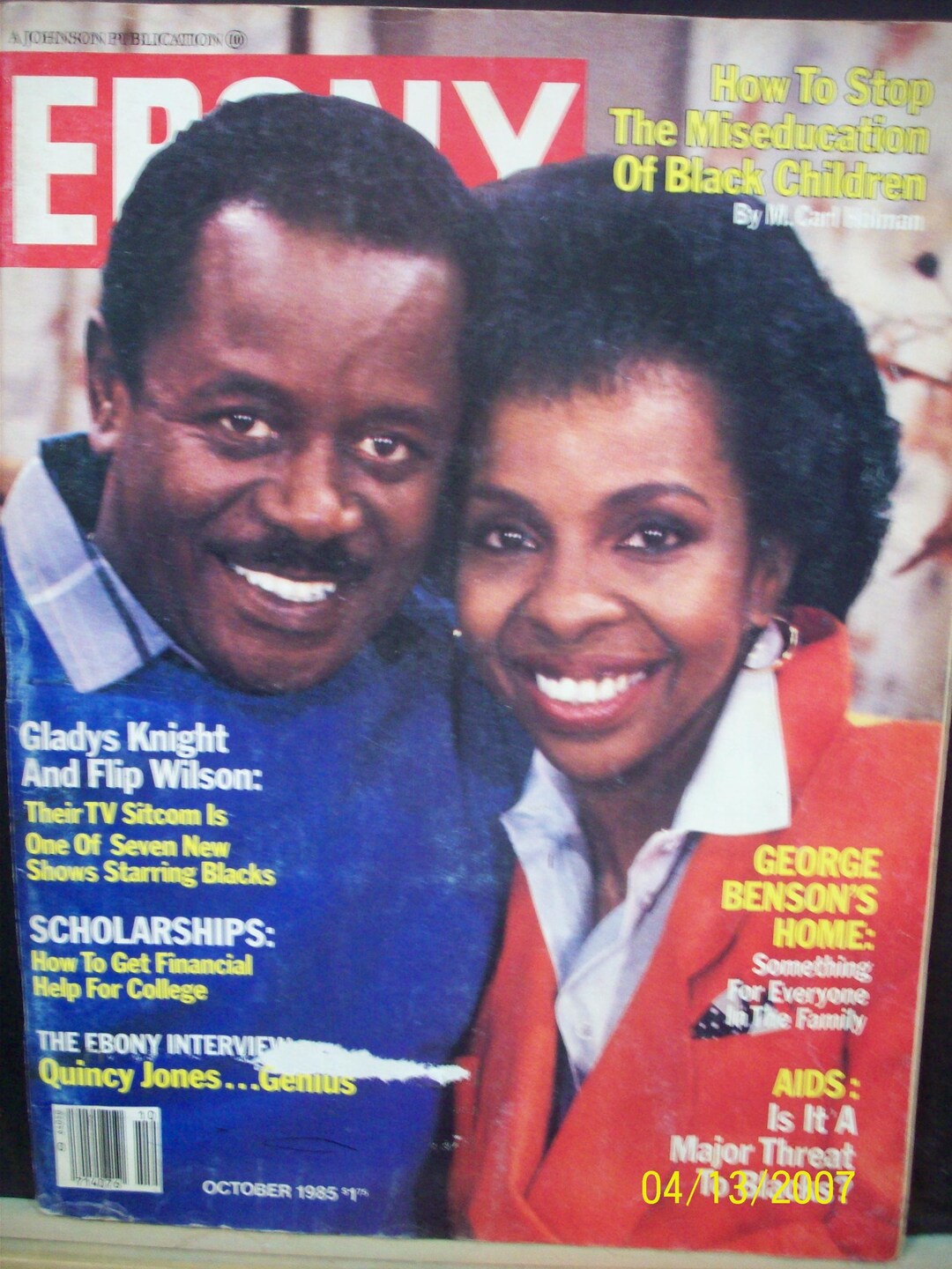 Ebony Magazine Gladys Knight Flip Wilson Oct 1985 Vintage African ...