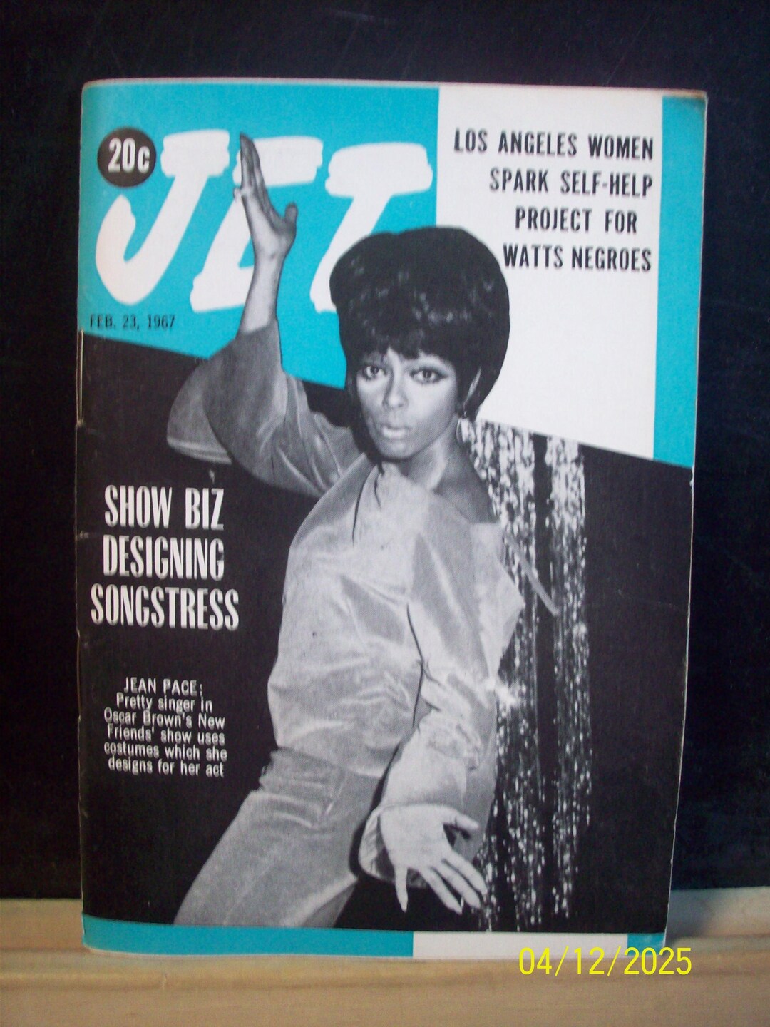 Jean Pace Singer Designs Fashions Jet Magazine Feb 23,1967 Vintage ...