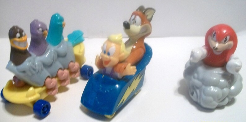 Fast Food Cars Toys 1990's WB Animaniacs Mindy & Buttons ,yakko Wakko ...